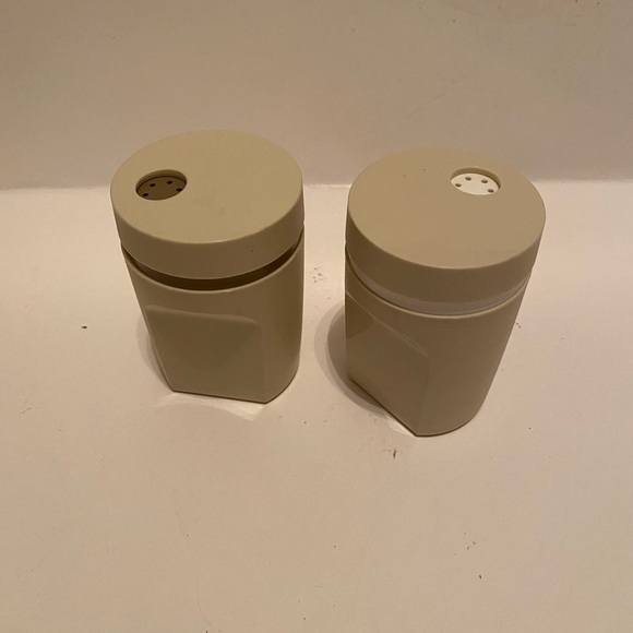 Tupperware | Kitchen | Tupperware Salt Pepper Shaker Set Almond Twist ...